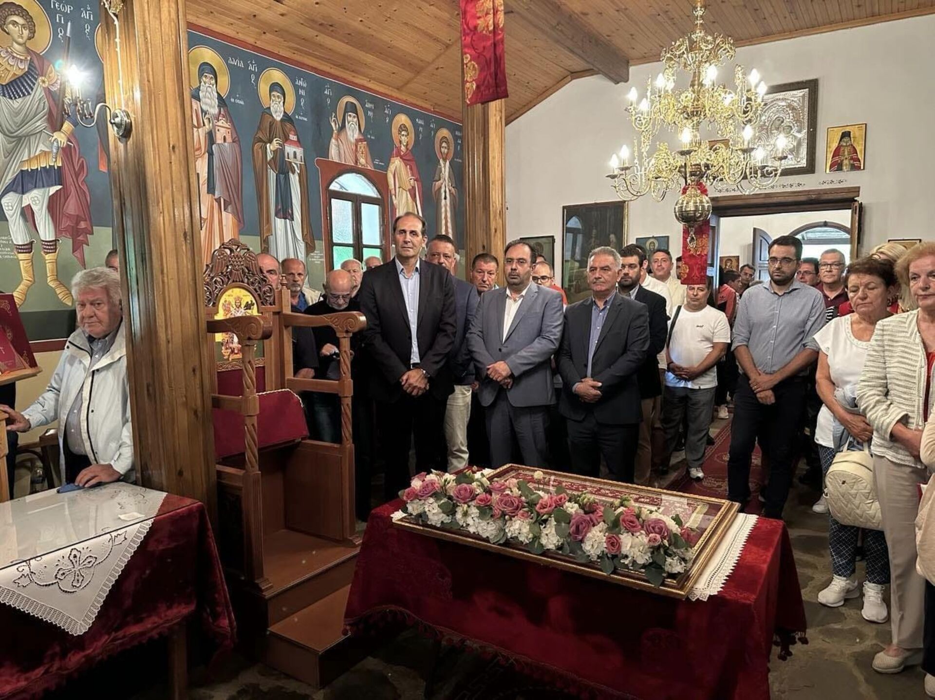 Ο Θεοφ. Τεληγιαννίδης στα Εννιάμερα της Παναγίας στο Σέλι