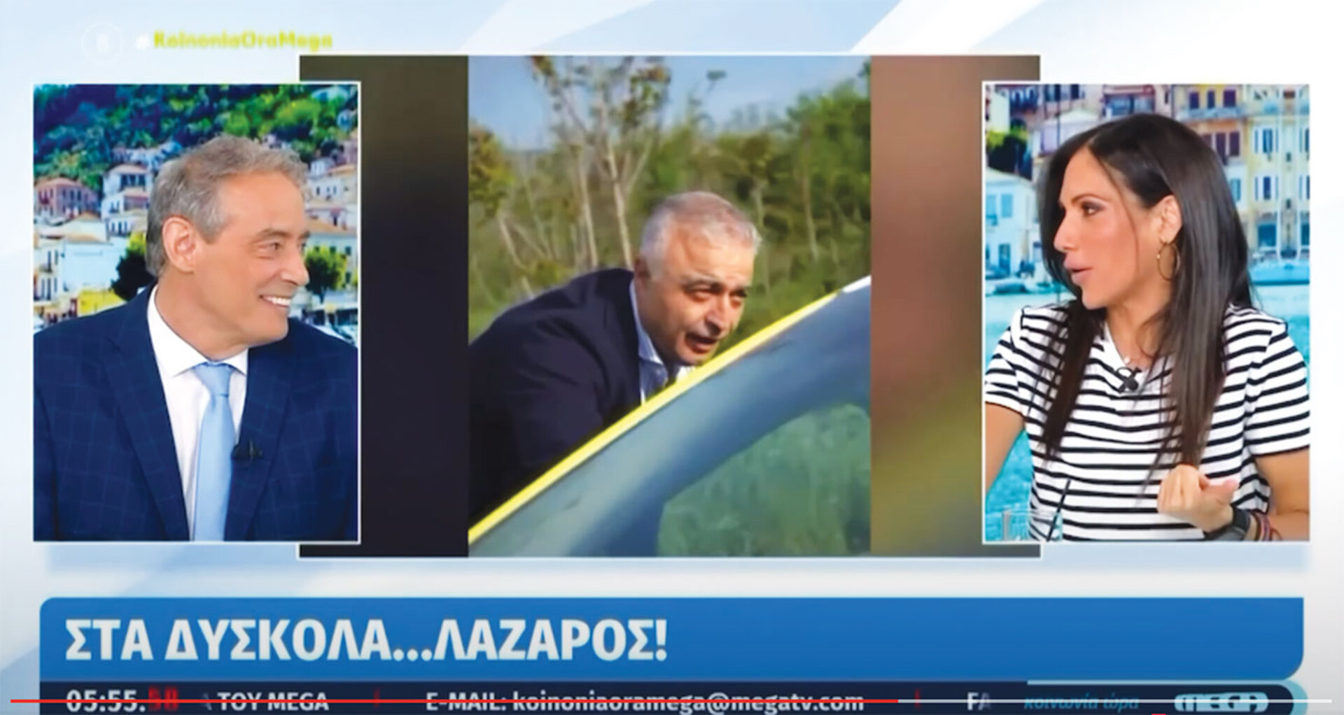 ΤΑ ΠΡΟΕΚΛΟΓΙΚΑ ΣΠΟΤΑΚΙΑ ΤΟΥ ΛΑΖΑΡΟΥ ΤΣΑΒΔΑΡΙΔΗ ΣΤΗΝ 'ΚΟΙΝΩΝΙΑ ΩΡΑ ΜΕΓΚΑ'
