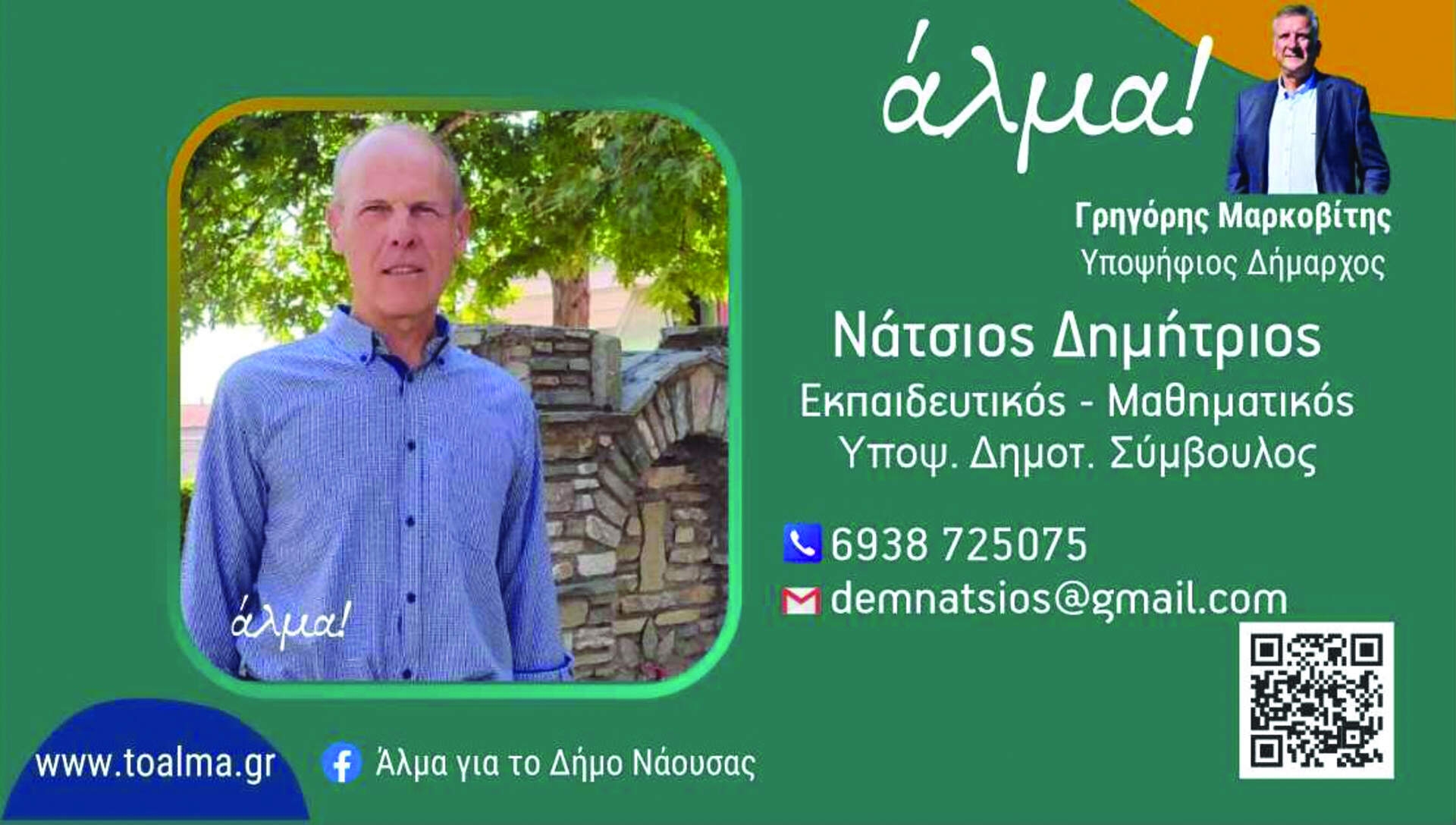 Νάτσιος Δημήτριος:Εκπαιδευτικός-Μαθηματικός Υποψ. Δημ Σύμβουλος με το ...
